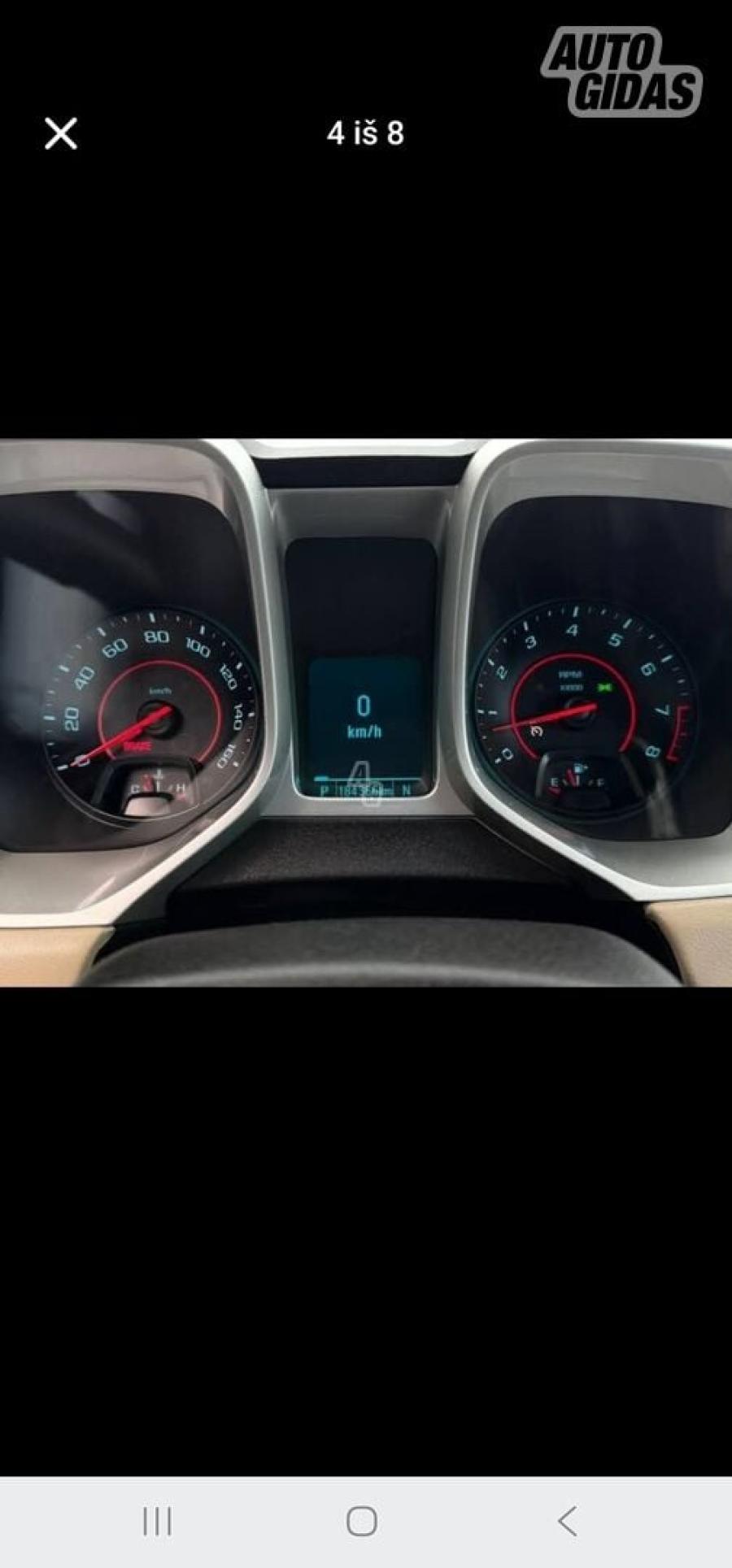 Sarkans Chevrolet Camaro 2013 Viļņa, ar dzinēja tilpumu 3.60 L un nobraukumu 186 tūkst. km par 12500 €, foto 7 vietnē AUTOMOTO.COM.LV