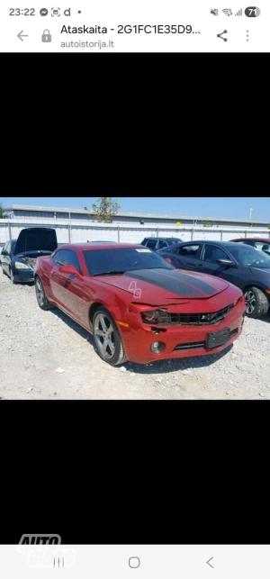 Sarkans Chevrolet Camaro 2013 Viļņa, ar dzinēja tilpumu 3.60 L un nobraukumu 186 tūkst. km par 12500 €, foto 13 vietnē AUTOMOTO.COM.LV