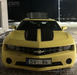 Dzeltens Chevrolet Camaro 2010 Ogre, ar dzinēja tilpumu 3.60 L un nobraukumu 234 tūkst. km par 10895 €, foto  vietnē AUTOMOTO.COM.LV