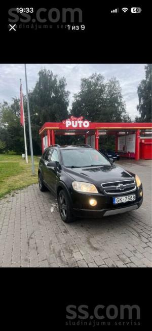 Black Chevrolet Captiva 2007 in Riga, with an engine capacity of 2.00 L and mileage of 386 thousand km for 2200 €, photo  on AUTOMOTO.COM.LV