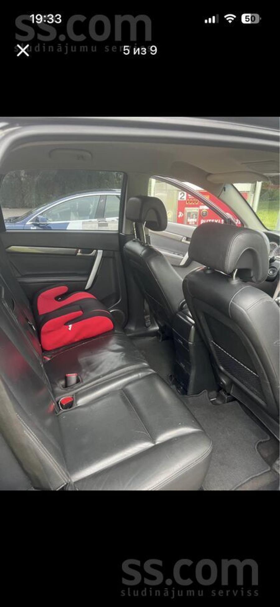 Black Chevrolet Captiva 2007 in Riga, with an engine capacity of 2.00 L and mileage of 386 thousand km for 2200 €, photo 6 on AUTOMOTO.COM.LV