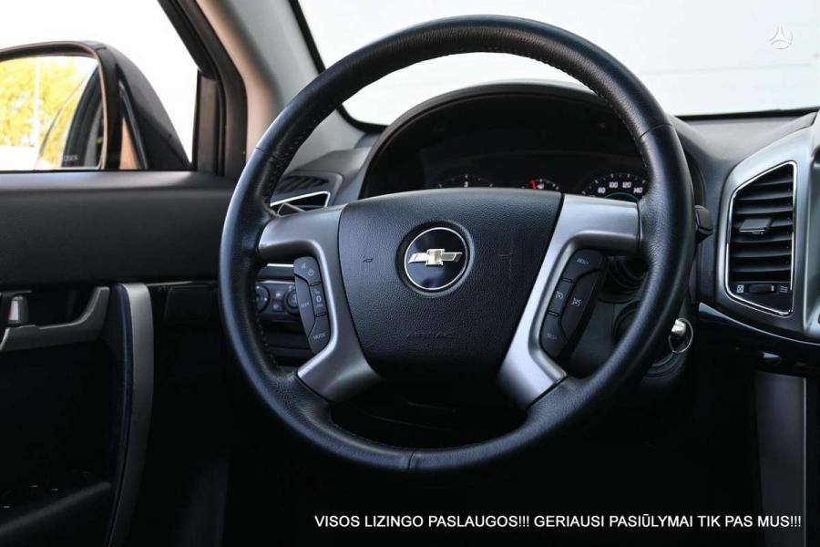 Black Chevrolet Captiva 2012 in Kretinga, with an engine capacity of 2.20 L and mileage of 163 thousand km for 6199 €, photo 28 on AUTOMOTO.COM.LV