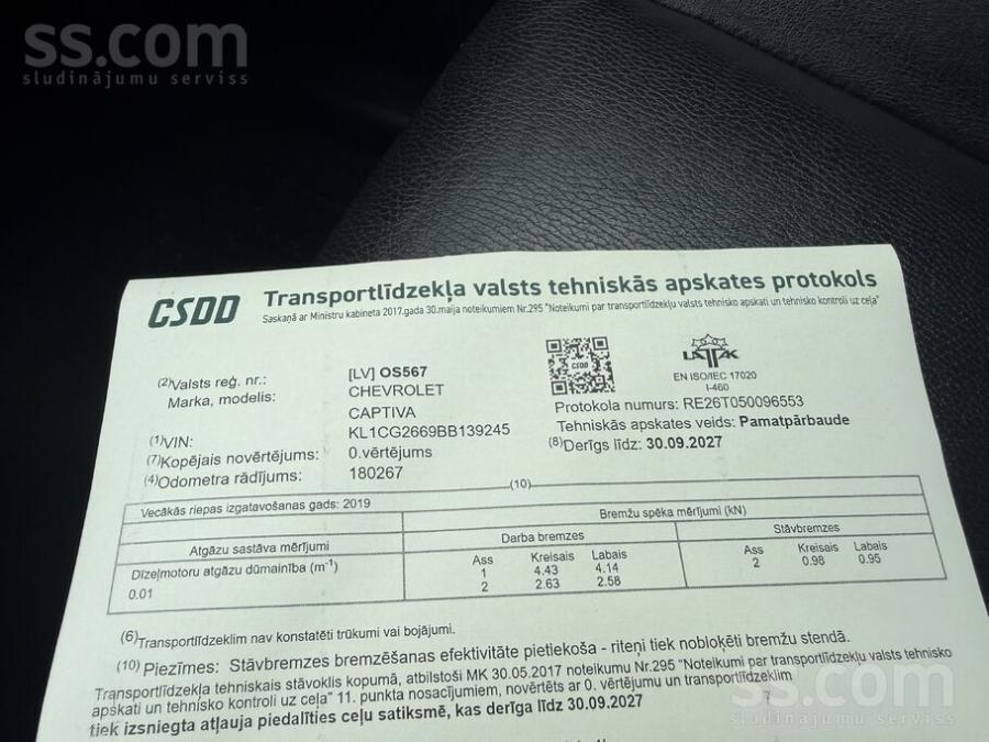 Melns Chevrolet Captiva 2012 Rēzekne, ar dzinēja tilpumu 2.20 L un nobraukumu 0 tūkst. km par 6450 €, foto 19 vietnē AUTOMOTO.COM.LV