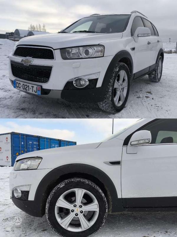 White Chevrolet Captiva 2012 in Taurage, with an engine capacity of 2.23 L and mileage of 160 thousand km for 4800 €, photo 5 on AUTOMOTO.COM.LV