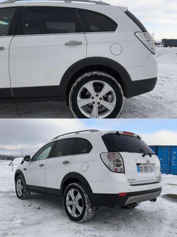 White Chevrolet Captiva 2012 in Taurage, with an engine capacity of 2.23 L and mileage of 160 thousand km for 4800 €, photo 6 on AUTOMOTO.COM.LV