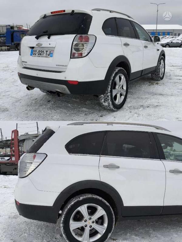 White Chevrolet Captiva 2012 in Taurage, with an engine capacity of 2.23 L and mileage of 160 thousand km for 4800 €, photo 7 on AUTOMOTO.COM.LV