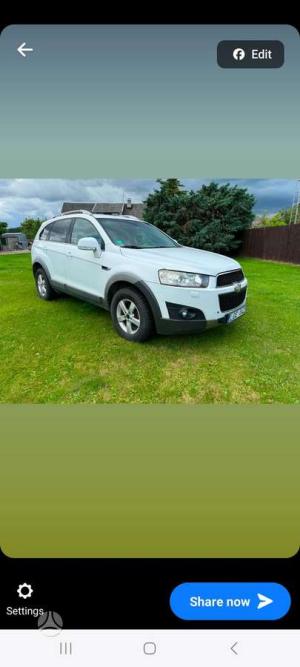Balts Chevrolet Captiva 2012 Kauņa, ar dzinēja tilpumu 2.20 L un nobraukumu 220 tūkst. km par 3499 €, foto 5 vietnē AUTOMOTO.COM.LV