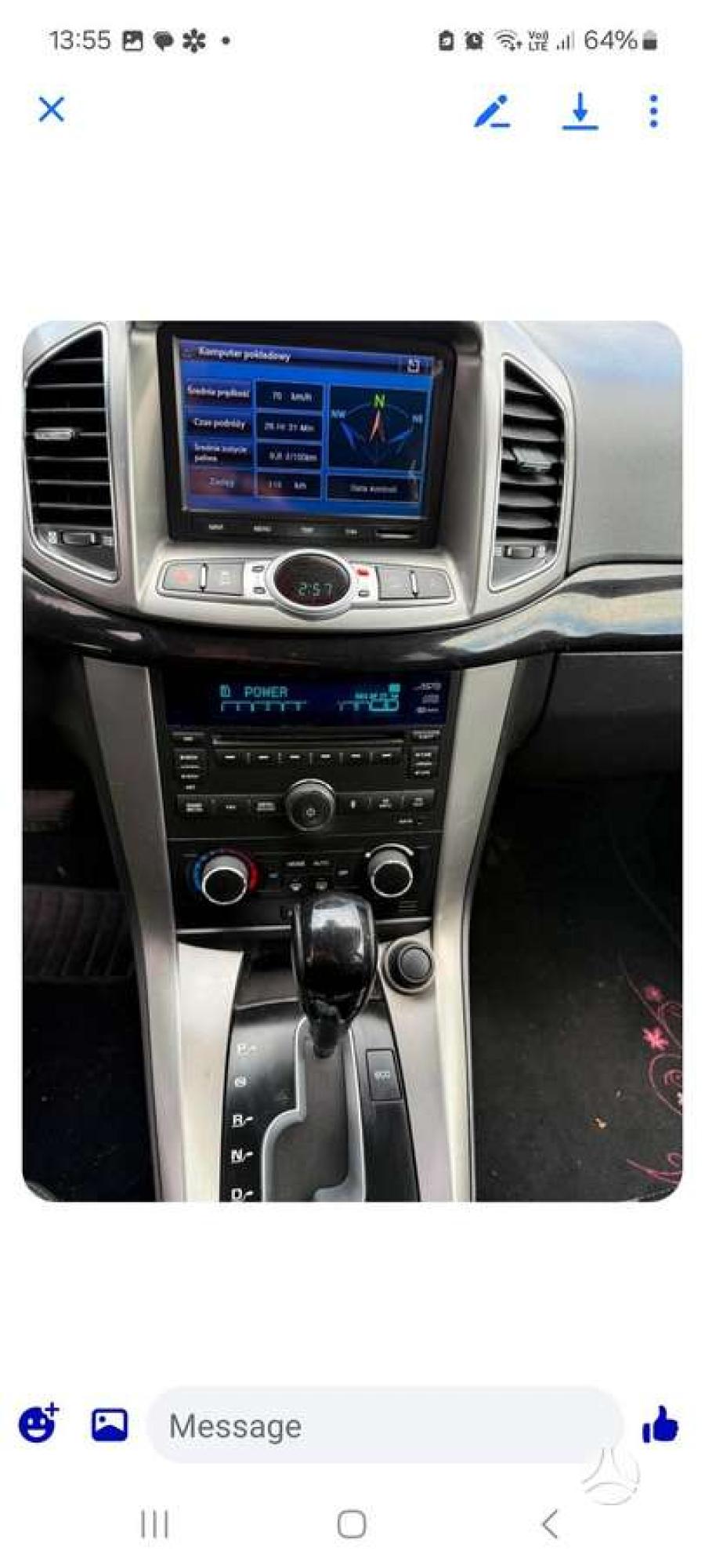 Balts Chevrolet Captiva 2012 Kauņa, ar dzinēja tilpumu 2.20 L un nobraukumu 220 tūkst. km par 3499 €, foto 13 vietnē AUTOMOTO.COM.LV