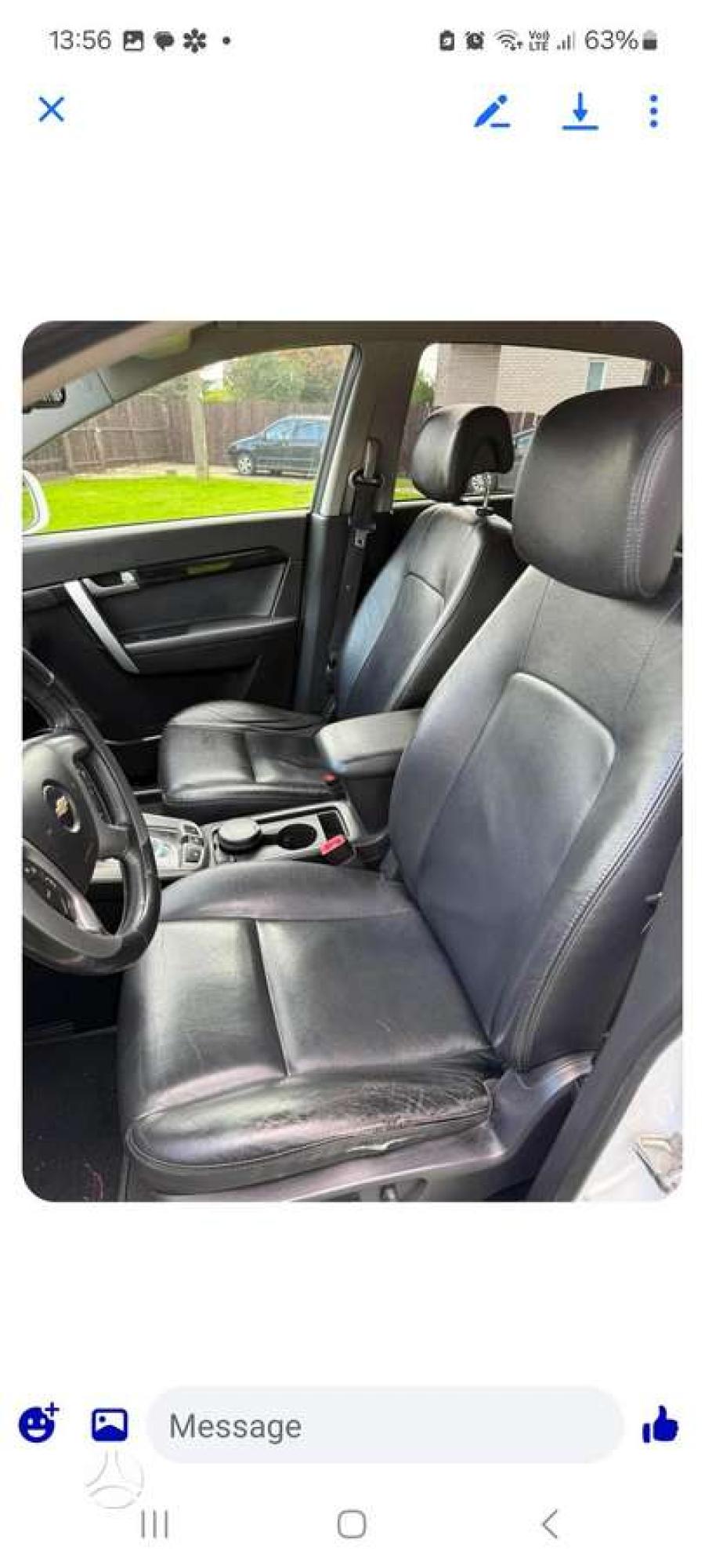 Balts Chevrolet Captiva 2012 Kauņa, ar dzinēja tilpumu 2.20 L un nobraukumu 220 tūkst. km par 3499 €, foto 14 vietnē AUTOMOTO.COM.LV