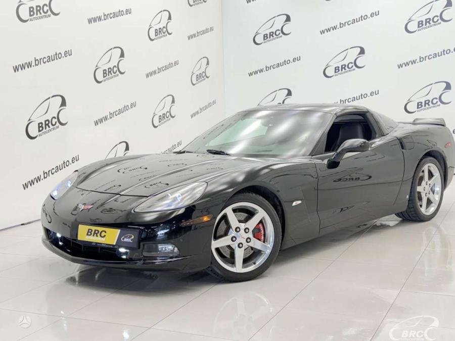 Black Chevrolet Corvette 2006 in Vilnius, with an engine capacity of 5.97 L and mileage of 223 thousand km for 22500 €, photo 1 on AUTOMOTO.COM.LV