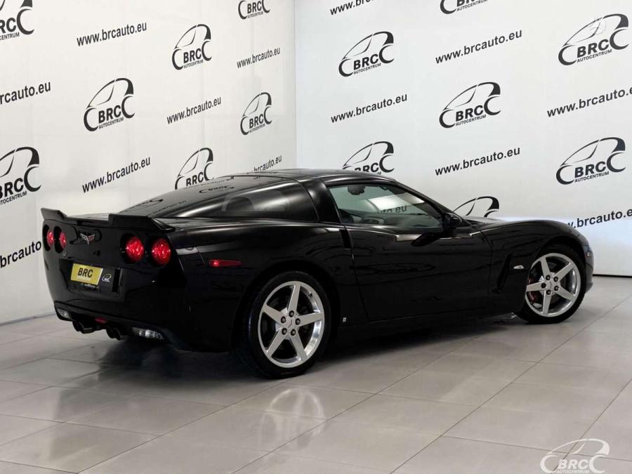 Black Chevrolet Corvette 2006 in Vilnius, with an engine capacity of 5.97 L and mileage of 223 thousand km for 22500 €, photo 4 on AUTOMOTO.COM.LV