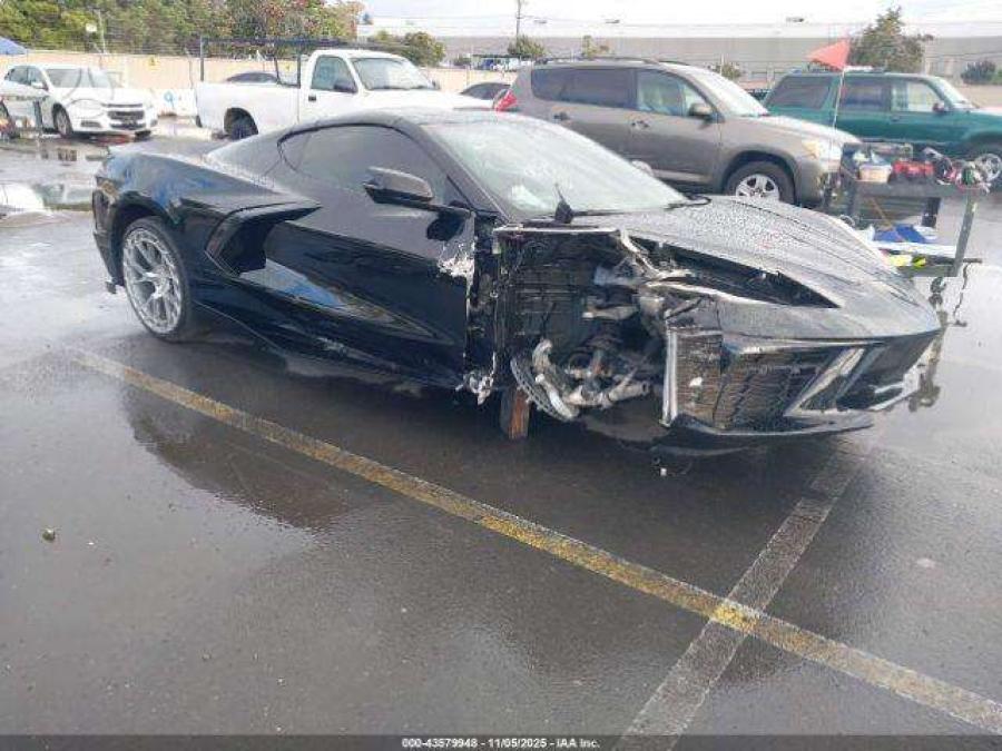 Black Chevrolet Corvette 2024 in Klaipeda, with an engine capacity of 6.20 L and mileage of 1 thousand km for 25100 €, photo 1 on AUTOMOTO.COM.LV