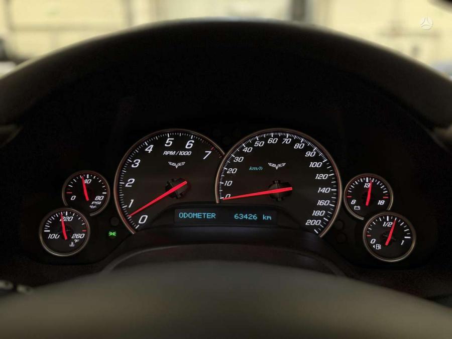 Blue Chevrolet Corvette 2007 in Vilnius, with an engine capacity of 5.97 L and mileage of 64 thousand km for 28999 €, photo 23 on AUTOMOTO.COM.LV