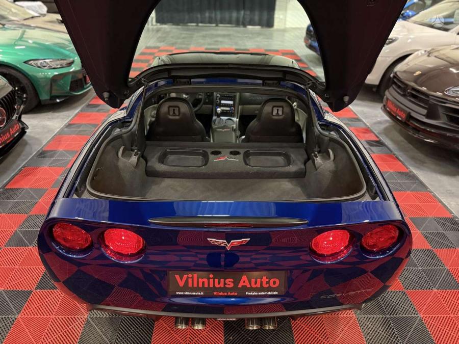 Blue Chevrolet Corvette 2007 in Vilnius, with an engine capacity of 5.97 L and mileage of 64 thousand km for 28999 €, photo 28 on AUTOMOTO.COM.LV