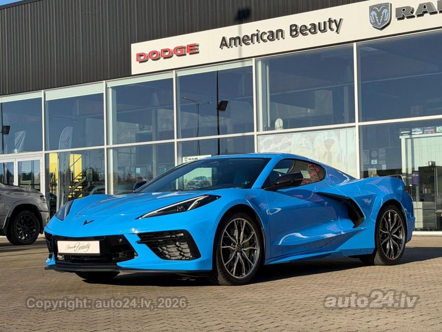 Zils Chevrolet Corvette 2025 Tallina, ar dzinēja tilpumu 6.20 L un nobraukumu 0 tūkst. km par 113900 €, foto 1 vietnē AUTOMOTO.COM.LV