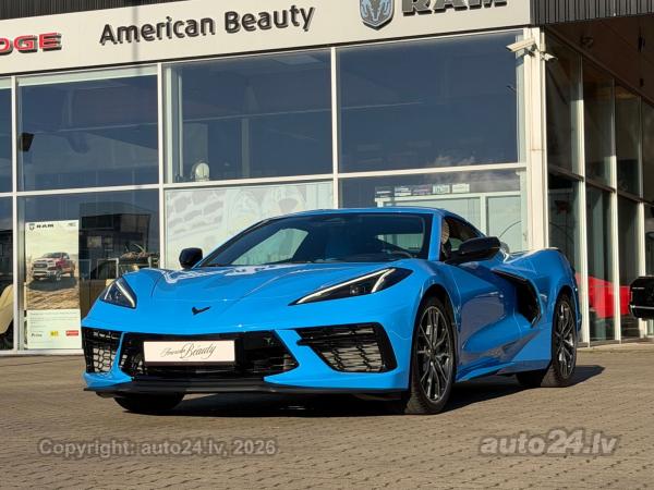 Blue Chevrolet Corvette 2025 in Tallinn, with an engine capacity of 6.20 L and mileage of 0 thousand km for 113900 €, photo 3 on AUTOMOTO.COM.LV