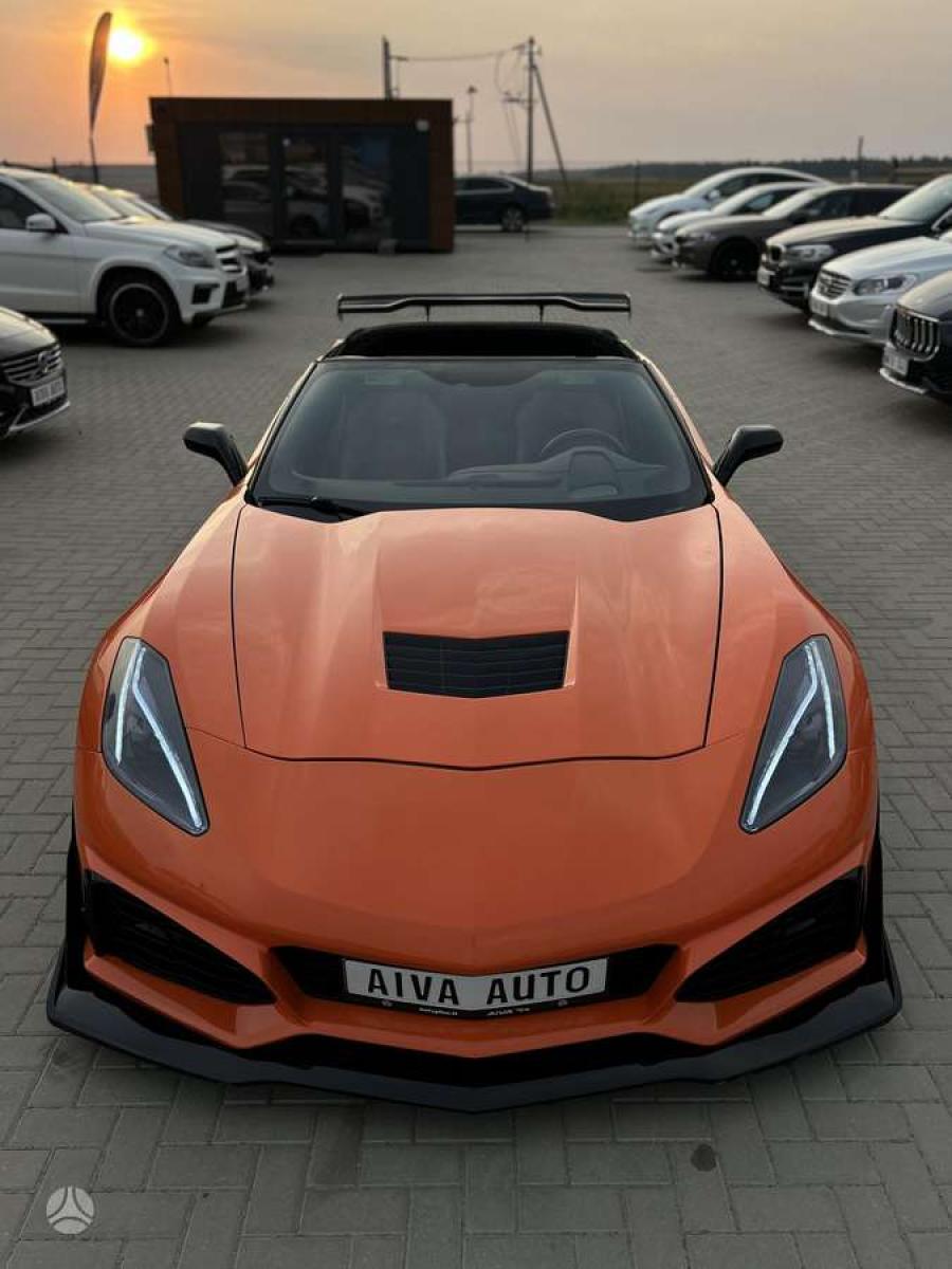 Orange Chevrolet Corvette 2015 in Kaunas, with an engine capacity of 6.16 L and mileage of 65 thousand km for 47300 €, photo 4 on AUTOMOTO.COM.LV