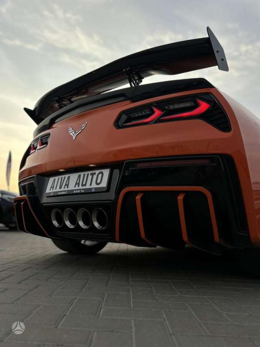 Orange Chevrolet Corvette 2015 in Kaunas, with an engine capacity of 6.16 L and mileage of 65 thousand km for 47300 €, photo 12 on AUTOMOTO.COM.LV