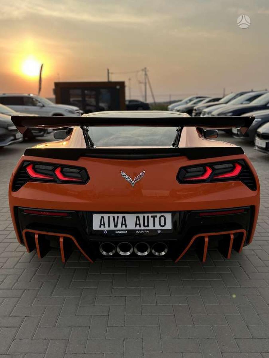Orange Chevrolet Corvette 2015 in Kaunas, with an engine capacity of 6.16 L and mileage of 65 thousand km for 47300 €, photo 13 on AUTOMOTO.COM.LV