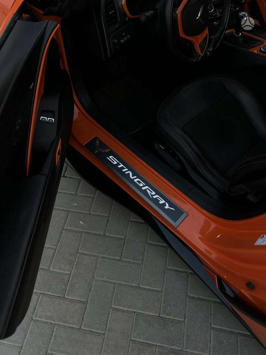 Orange Chevrolet Corvette 2015 in Kaunas, with an engine capacity of 6.16 L and mileage of 65 thousand km for 47300 €, photo 16 on AUTOMOTO.COM.LV