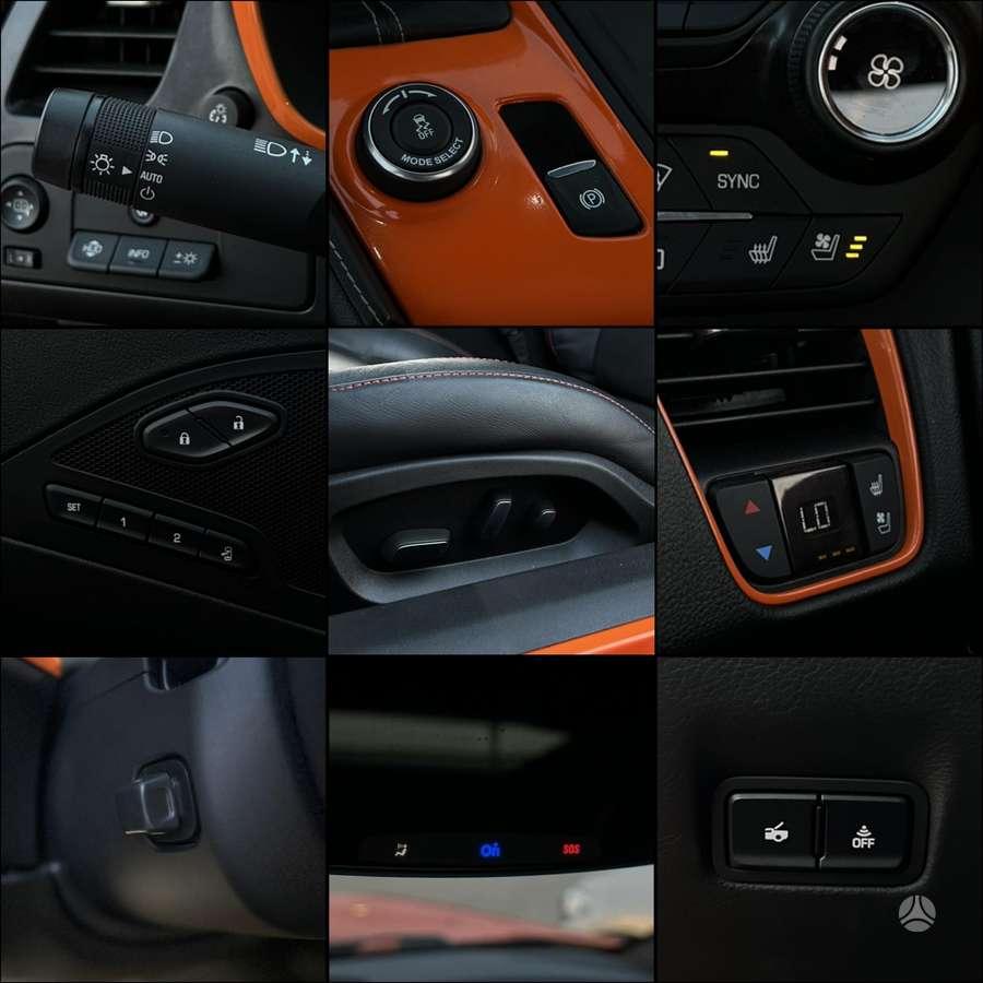 Orange Chevrolet Corvette 2015 in Kaunas, with an engine capacity of 6.16 L and mileage of 65 thousand km for 47300 €, photo 31 on AUTOMOTO.COM.LV