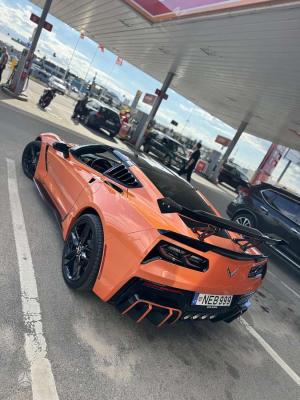 Orange Chevrolet Corvette 2016 in Vilnius, with an engine capacity of 6.20 L and mileage of 60 thousand km for 55000 €, photo  on AUTOMOTO.COM.LV
