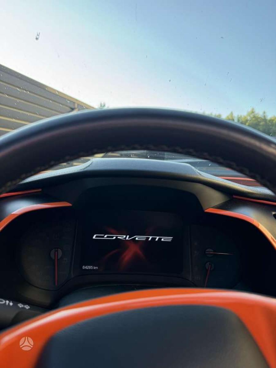 Orange Chevrolet Corvette 2016 in Vilnius, with an engine capacity of 6.20 L and mileage of 60 thousand km for 55000 €, photo 16 on AUTOMOTO.COM.LV