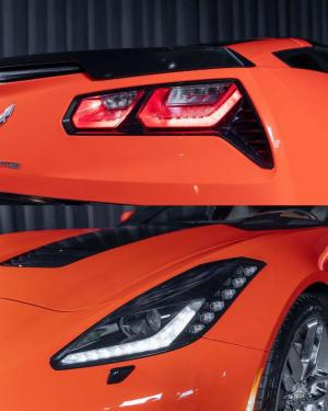 Orange Chevrolet Corvette 2019 in Vilnius, with an engine capacity of 6.20 L and mileage of 50 thousand km for 46999 €, photo 9 on AUTOMOTO.COM.LV