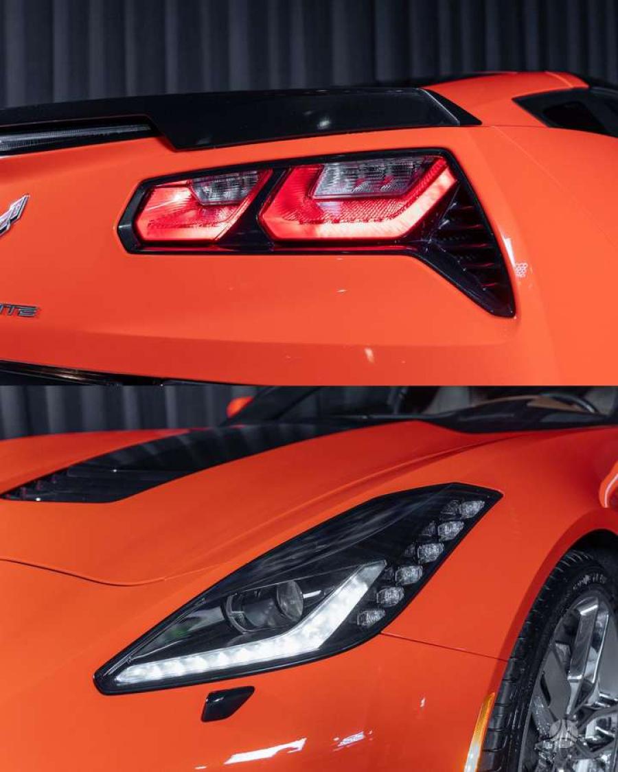 Orange Chevrolet Corvette 2019 in Vilnius, with an engine capacity of 6.20 L and mileage of 50 thousand km for 46999 €, photo 9 on AUTOMOTO.COM.LV