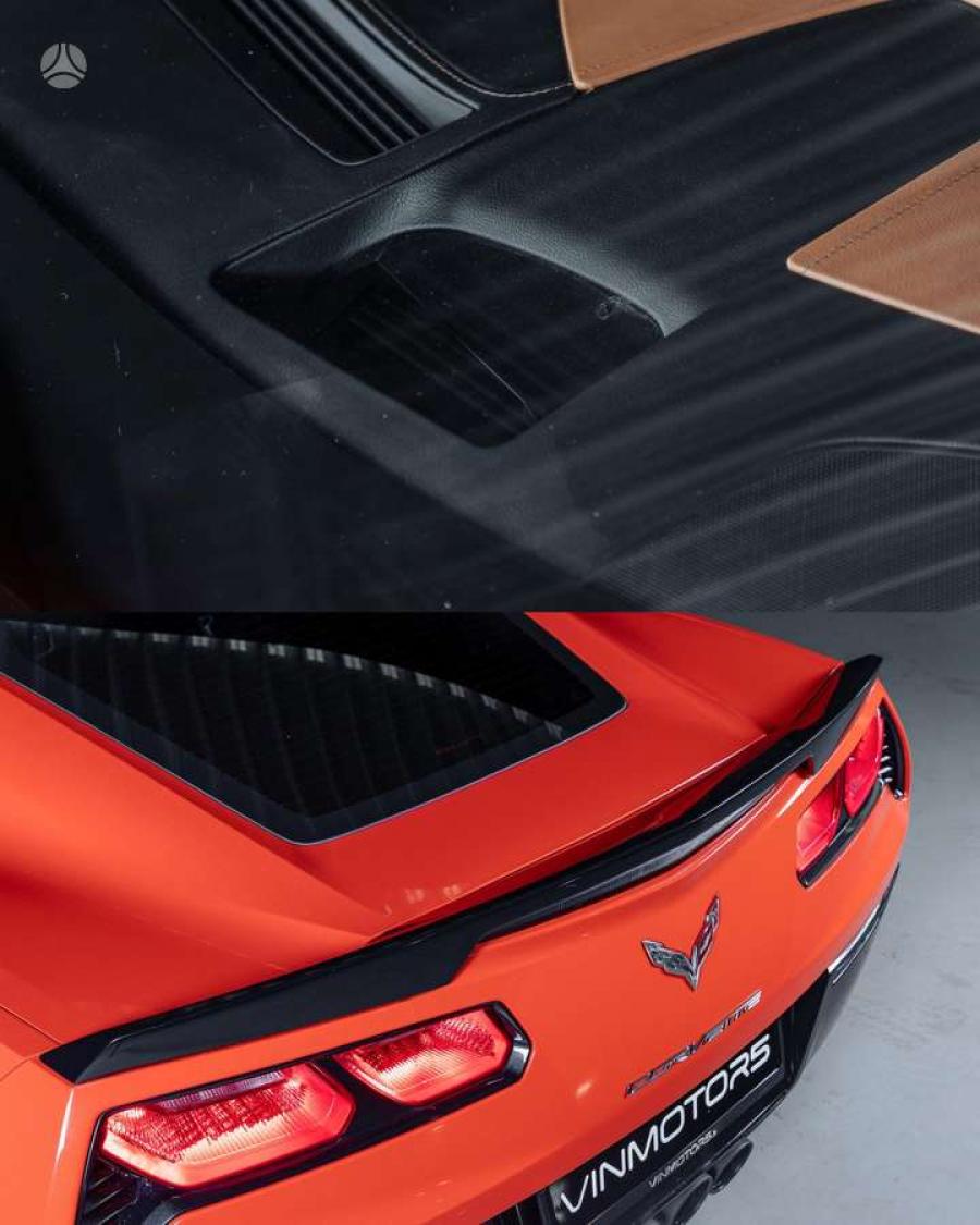Orange Chevrolet Corvette 2019 in Vilnius, with an engine capacity of 6.20 L and mileage of 50 thousand km for 46999 €, photo 11 on AUTOMOTO.COM.LV