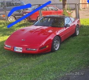 Sarkans Chevrolet Corvette 1992 Tallina, ar dzinēja tilpumu 5.70 L un nobraukumu 0 tūkst. km par 14500 €, foto  vietnē AUTOMOTO.COM.LV
