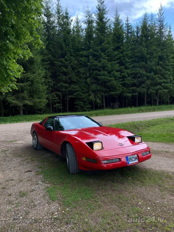 Red Chevrolet Corvette 1992 in Tallinn, with an engine capacity of 5.70 L and mileage of 0 thousand km for 14500 €, photo 2 on AUTOMOTO.COM.LV
