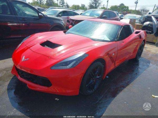 Red Chevrolet Corvette 2017 in Klaipeda, with an engine capacity of 6.20 L and mileage of 41 thousand km for 20200 €, photo 2 on AUTOMOTO.COM.LV