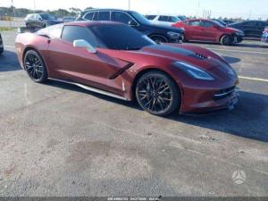 Red Chevrolet Corvette 2017 in Klaipeda, with an engine capacity of 6.16 L and mileage of 121 thousand km for 19000 €, photo  on AUTOMOTO.COM.LV