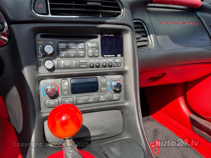 Red Chevrolet Corvette 2000 in Tallinn, with an engine capacity of 5.70 L and mileage of 48 thousand km for 27900 €, photo 17 on AUTOMOTO.COM.LV