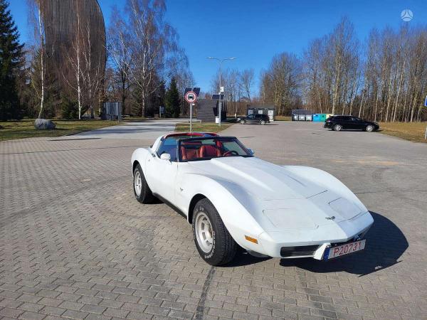Balts Chevrolet Corvette 1979 Biržai, ar dzinēja tilpumu 5.70 L un nobraukumu 86 tūkst. km par 12000 €, foto 1 vietnē AUTOMOTO.COM.LV