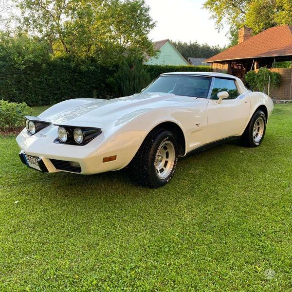 Balts Chevrolet Corvette 1979 Viļņa, ar dzinēja tilpumu 5.70 L un nobraukumu 141 tūkst. km par 19000 €, foto 2 vietnē AUTOMOTO.COM.LV