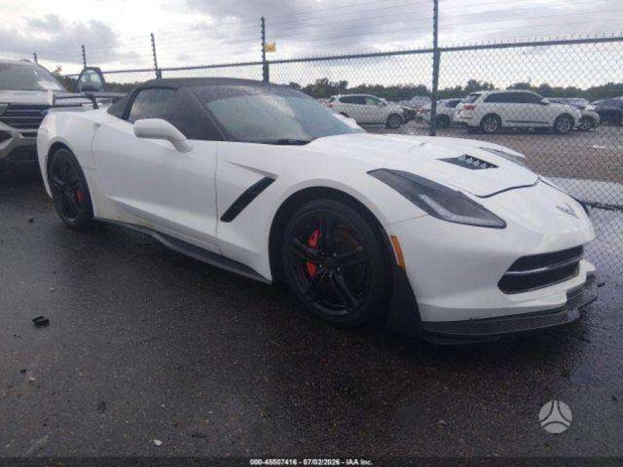 Balts Chevrolet Corvette 2014 Klaipėda, ar dzinēja tilpumu 6.20 L un nobraukumu 266 tūkst. km par 13100 €, foto 1 vietnē AUTOMOTO.COM.LV