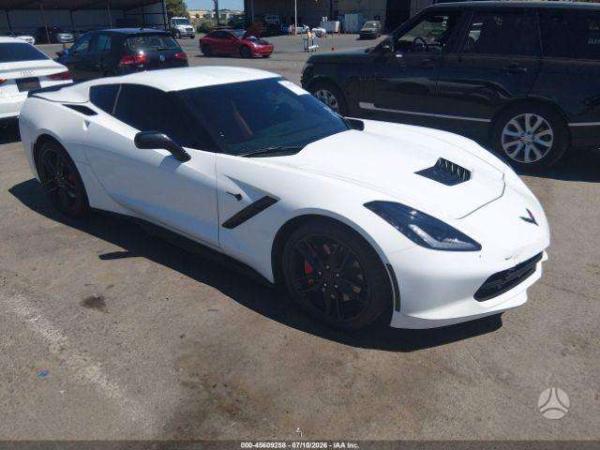 Balts Chevrolet Corvette 2016 Klaipėda, ar dzinēja tilpumu 6.20 L un nobraukumu 71 tūkst. km par 25300 €, foto 1 vietnē AUTOMOTO.COM.LV