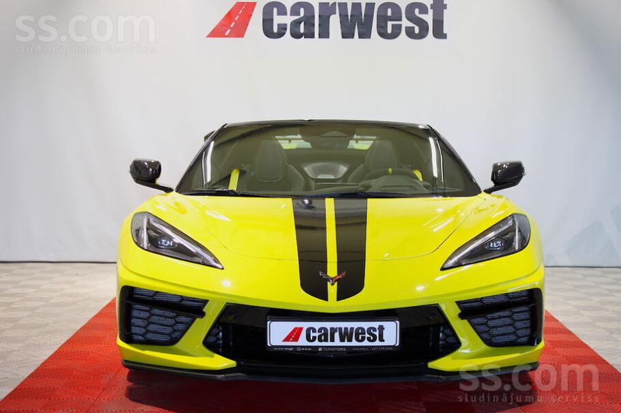 Yellow Chevrolet Corvette 2025 in Riga, with an engine capacity of 6.20 L and mileage of 1 thousand km for 109000 €, photo 3 on AUTOMOTO.COM.LV