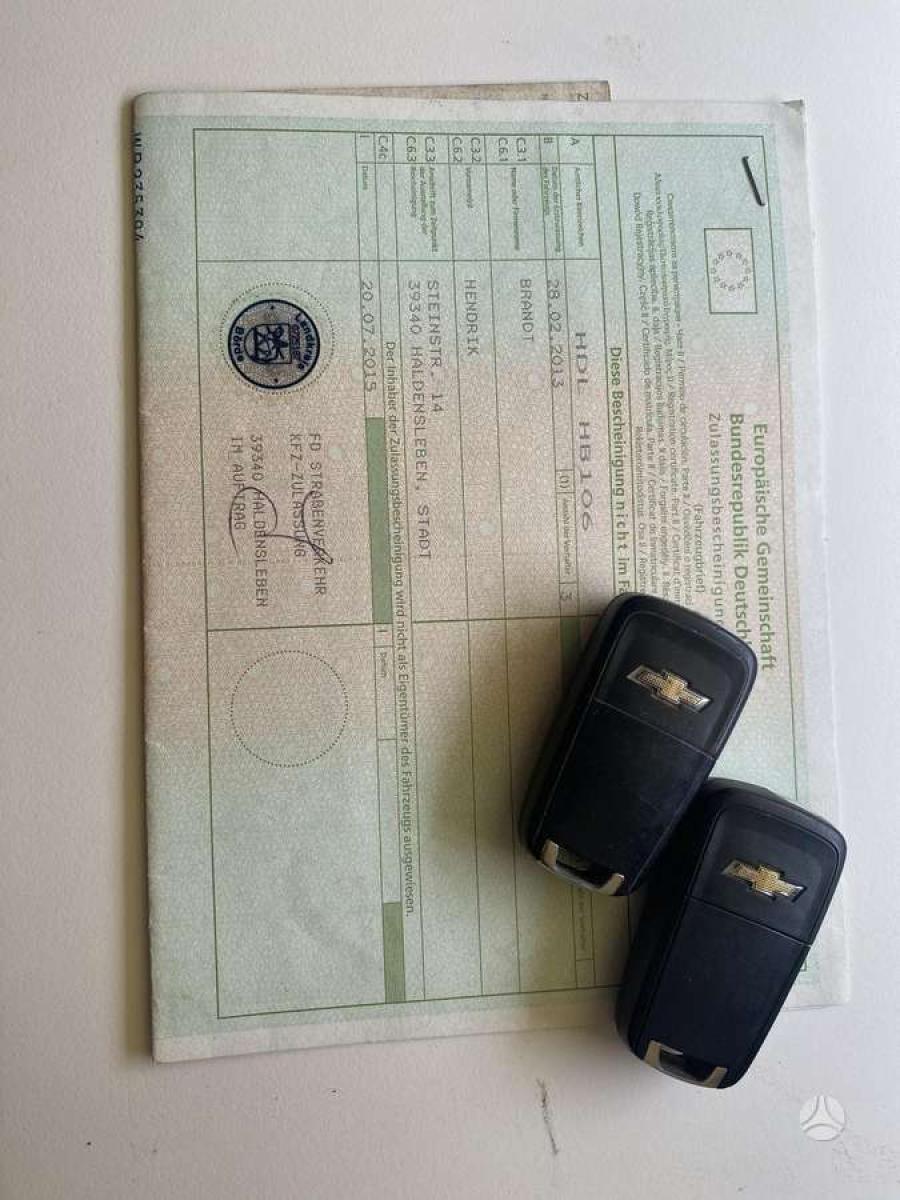 Black Chevrolet Cruze 2013 in Telschi, with an engine capacity of 1.70 L and mileage of 281 thousand km for 2500 €, photo 21 on AUTOMOTO.COM.LV