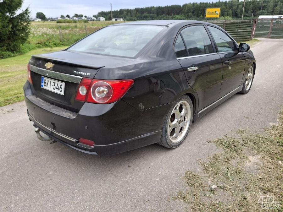 Melns Chevrolet Epica 2007 Mažeikiai, ar dzinēja tilpumu 2.50 L un nobraukumu 140 tūkst. km par 1450 €, foto 4 vietnē AUTOMOTO.COM.LV