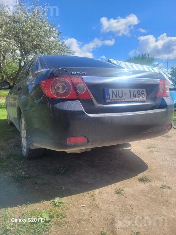 Melns Chevrolet Epica 2007 Talsi, ar dzinēja tilpumu 2.00 L un nobraukumu 280 tūkst. km par 1150 €, foto 3 vietnē AUTOMOTO.COM.LV
