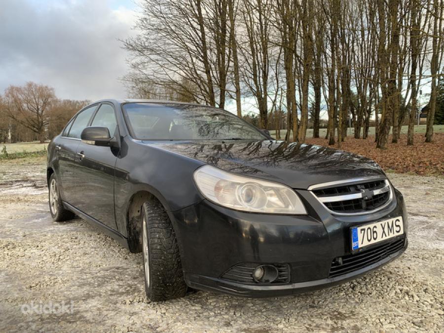 Melns Chevrolet Epica 2010 Tallina, ar dzinēja tilpumu 2.00 L un nobraukumu 409 tūkst. km par 1400 €, foto 4 vietnē AUTOMOTO.COM.LV
