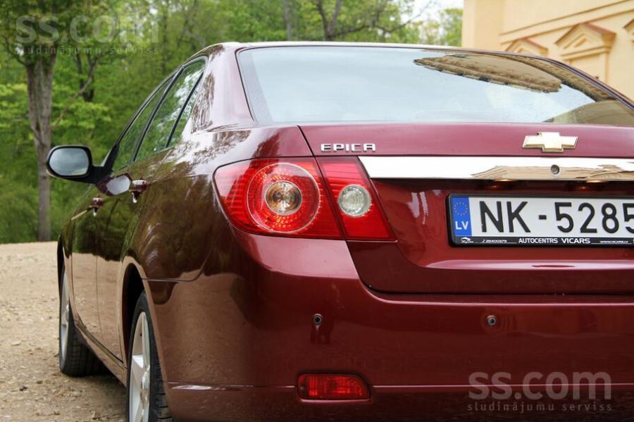 Sarkans Chevrolet Epica 2007 Preiļi, ar dzinēja tilpumu 2.00 L un nobraukumu 268 tūkst. km par 1790 €, foto 8 vietnē AUTOMOTO.COM.LV
