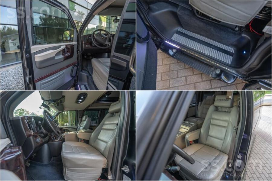 Black Chevrolet Express 2010 in Riga, with an engine capacity of 6.00 L and mileage of 86 thousand km for 28900 €, photo 23 on AUTOMOTO.COM.LV