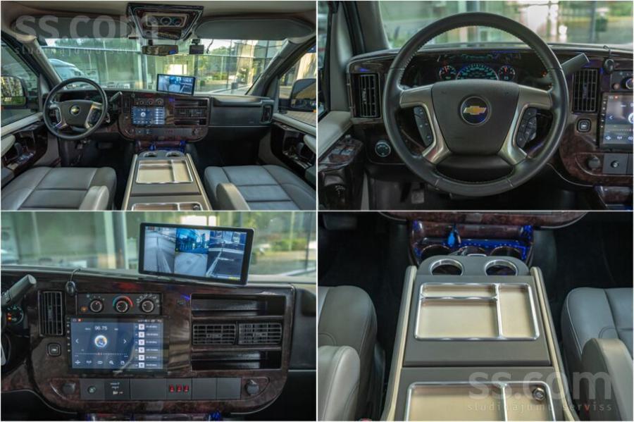 Black Chevrolet Express 2010 in Riga, with an engine capacity of 6.00 L and mileage of 86 thousand km for 28900 €, photo 29 on AUTOMOTO.COM.LV