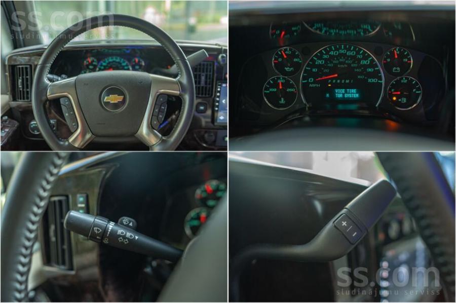 Black Chevrolet Express 2010 in Riga, with an engine capacity of 6.00 L and mileage of 86 thousand km for 28900 €, photo 33 on AUTOMOTO.COM.LV