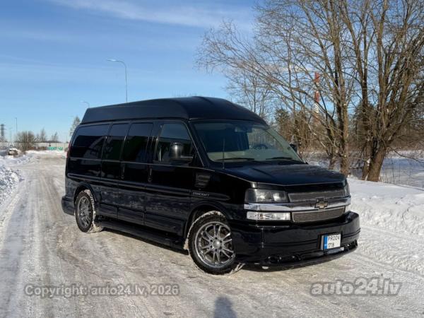 Black Chevrolet Express 2013 in Tallinn, with an engine capacity of 5.30 L and mileage of 57 thousand km for 42900 €, photo 1 on AUTOMOTO.COM.LV