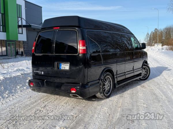 Black Chevrolet Express 2013 in Tallinn, with an engine capacity of 5.30 L and mileage of 57 thousand km for 42900 €, photo 5 on AUTOMOTO.COM.LV